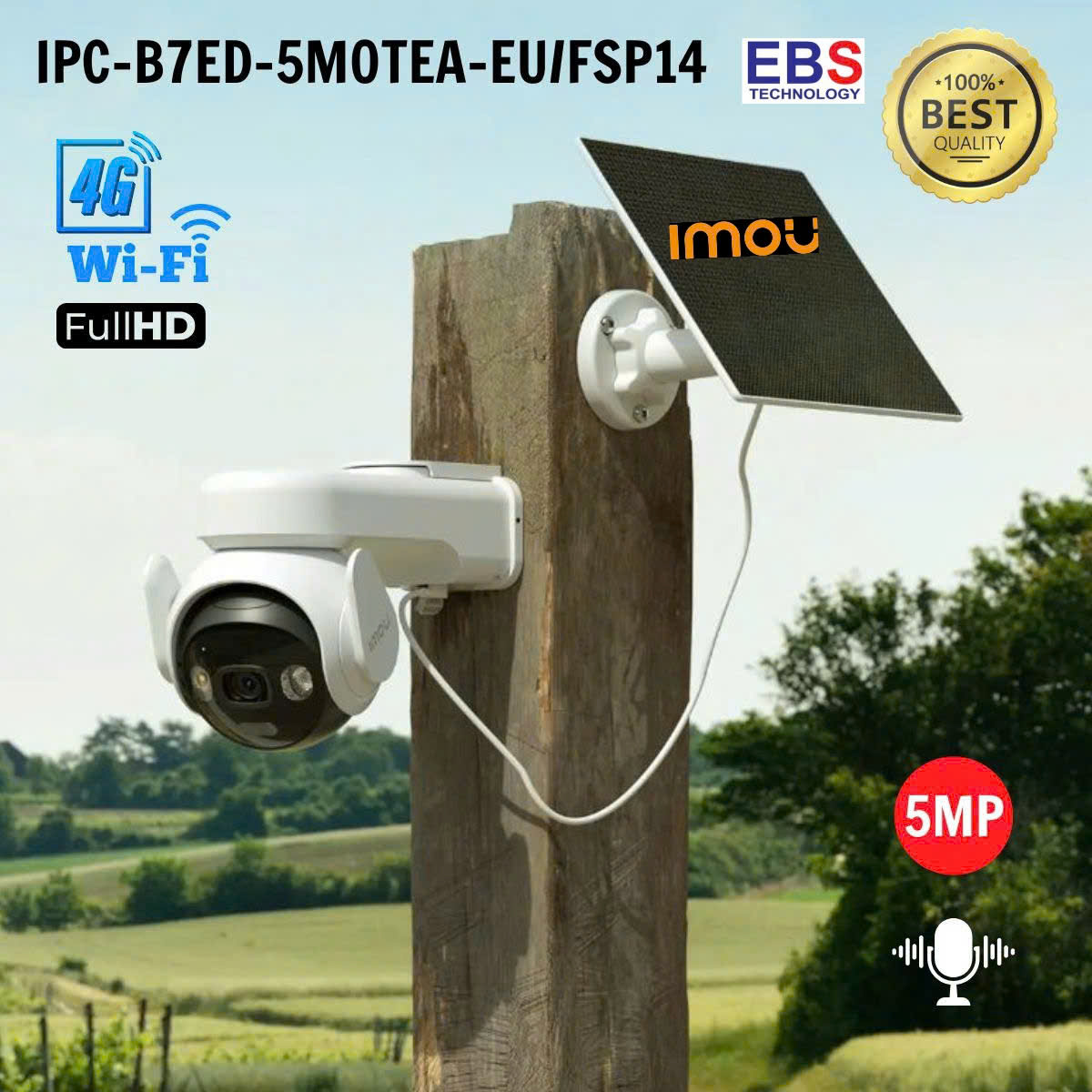 Cruiser SC 4G 5MP Cruiser SC 4G 5MP IPC-B7ED-5M0TEA-EU/FSP14 tấm pin NLMT