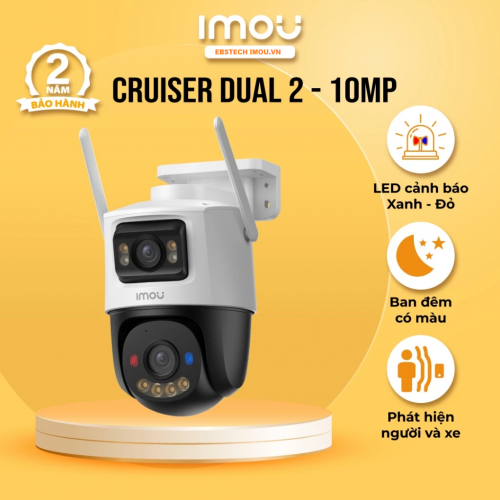 Camera WiFi 2 Mắt Cruiser Dual 2 10MP