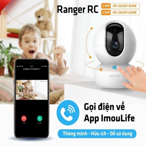 Imou Camera Wifi trong nhà Ranger 2 Pro 5MP gọi 1 chạm, Wi-Fi 6 băng ...