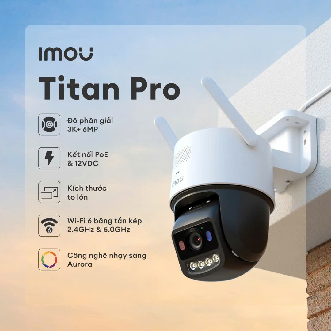 Camera Wifi IMOU TITAN PRO IPC-U7LP-6V0NE 6MP 3K+